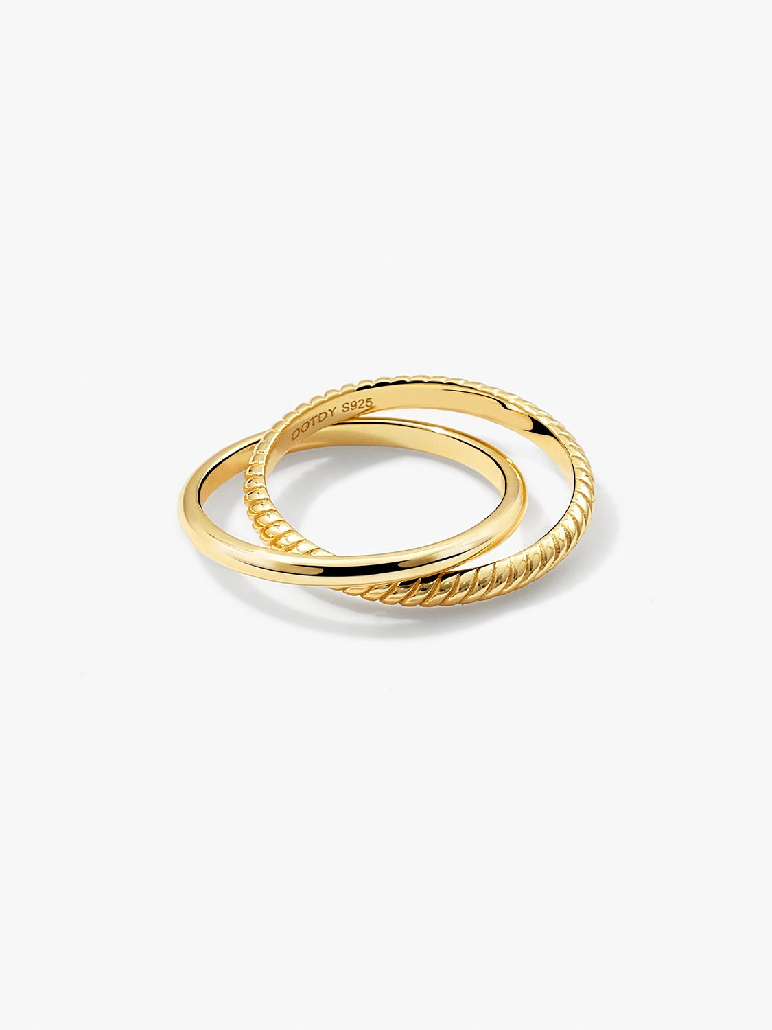 Gold Duo Crossover Ring – OOTDY