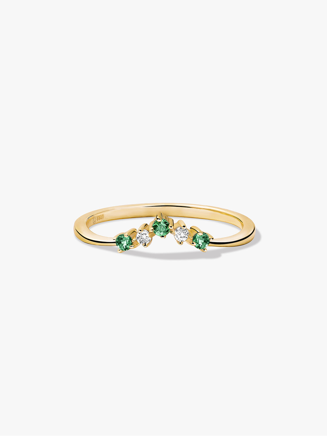 Emerald & Sapphire Stacker Ring – OOTDY