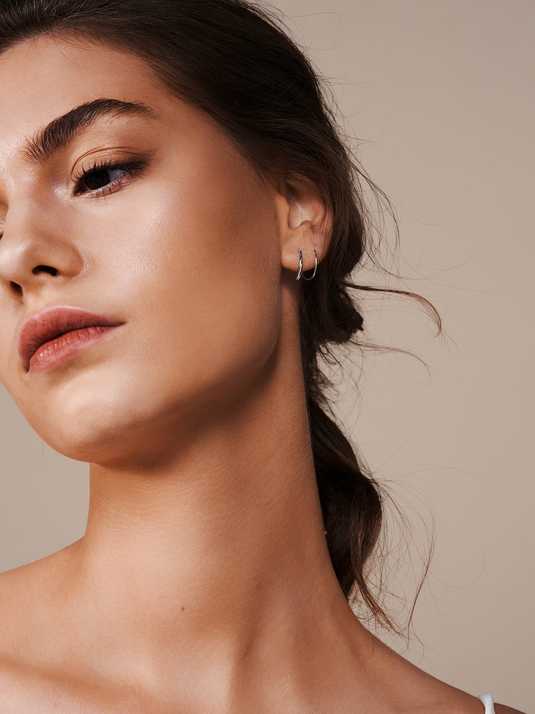 Silver Double Hoops – OOTDY