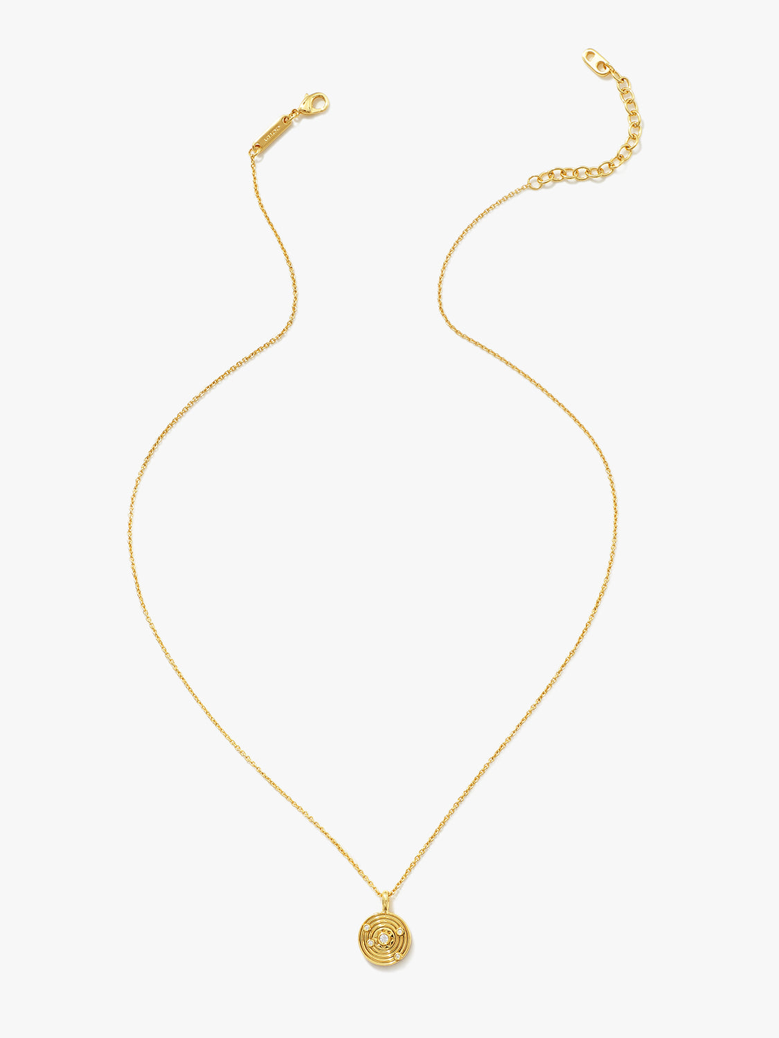 18K Gold Solar System Crystal Pendant Necklace – OOTDY