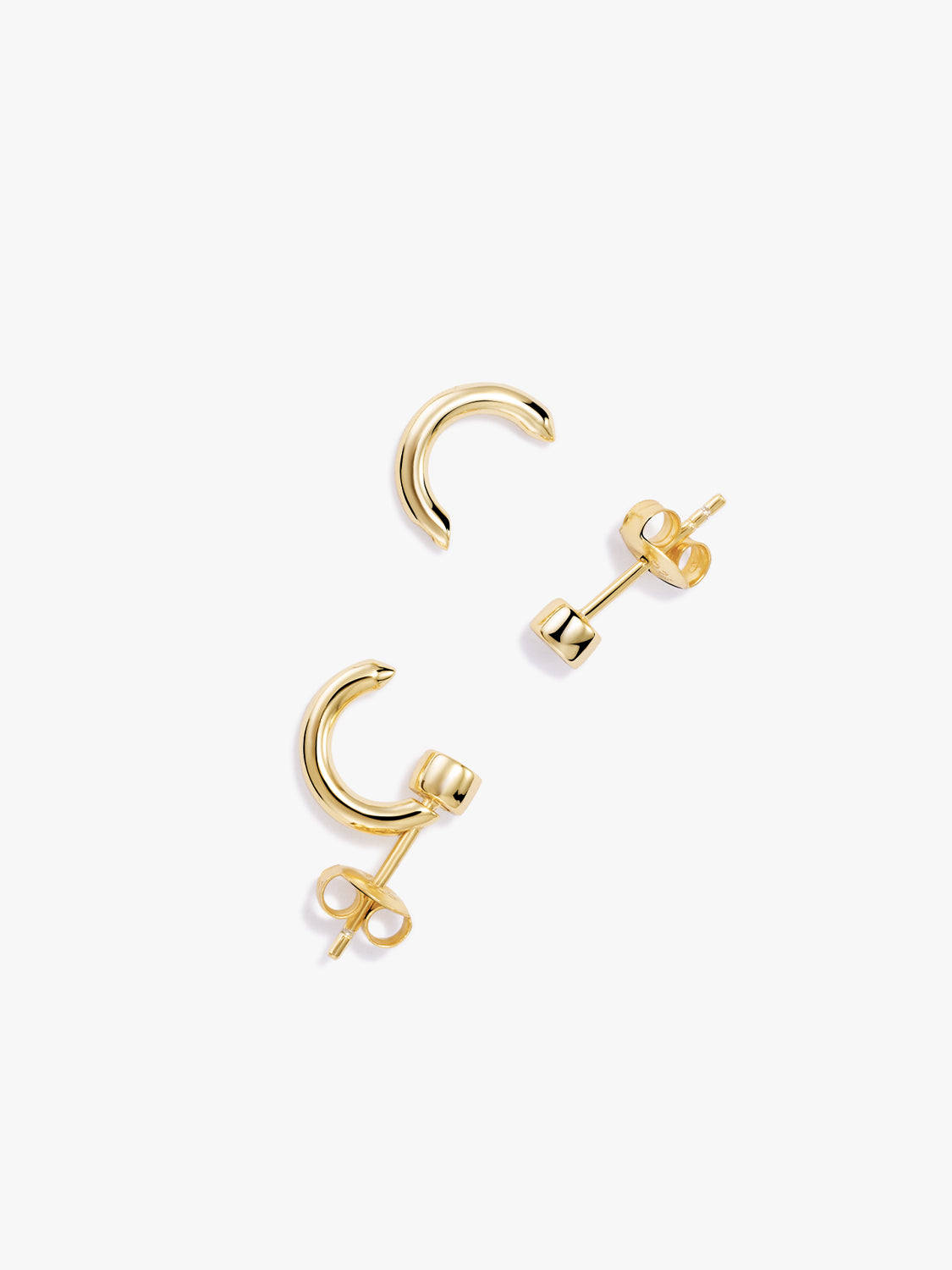 18K Gold Double Ball Ear Jacket – OOTDY