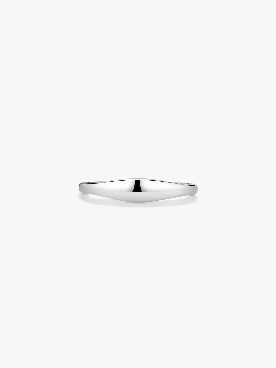 Silver Slim Signet Ring – OOTDY
